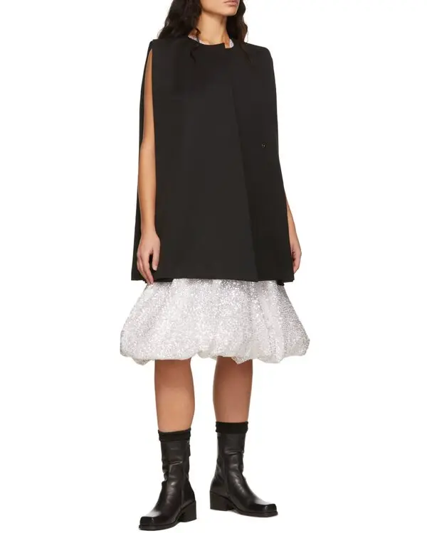 We11Done Sleeveless Wool Dress With Oblique Placket