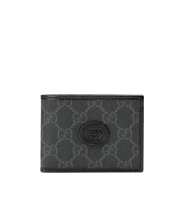 Gucci Gg-canvas Bi-fold Wallet - Black