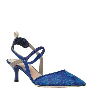 Fendi Colibrì Lite Slingback Heeled Pumps - Blue