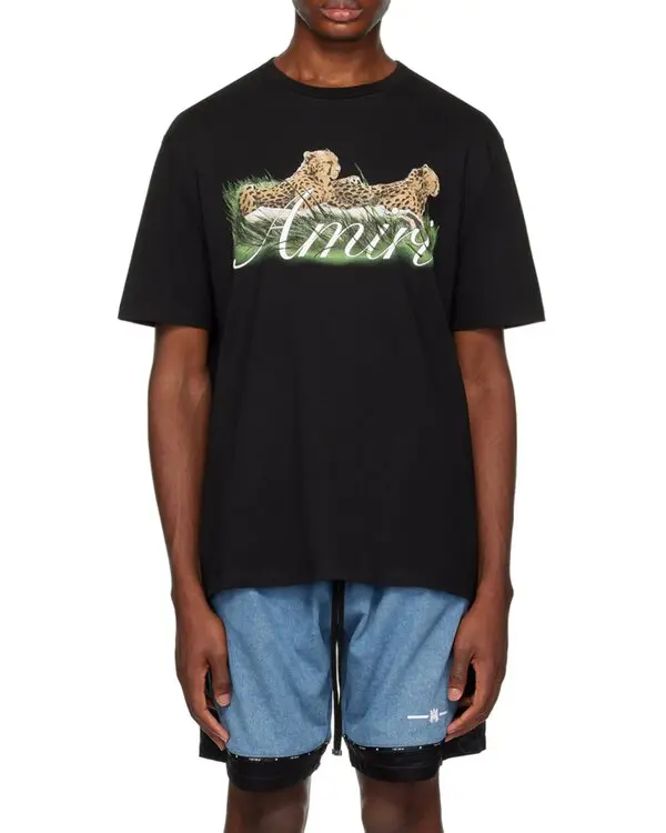 Amiri Cheetah Logo-print T-shirt