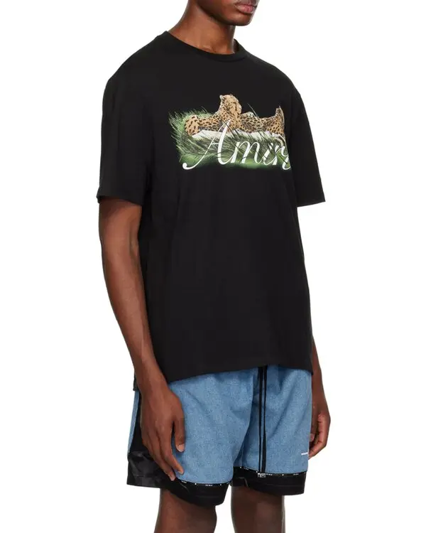 Amiri Cheetah Logo-print T-shirt