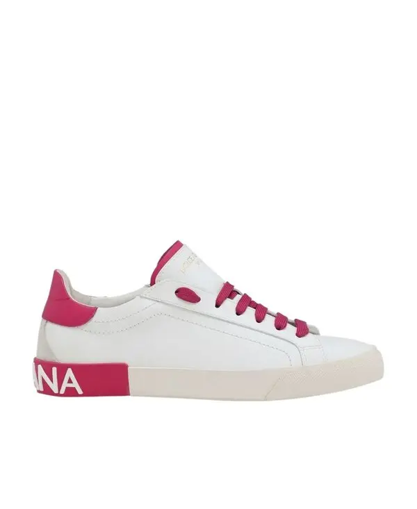 Dolce & Gabbana Portofino Lace-up Sneakers - White