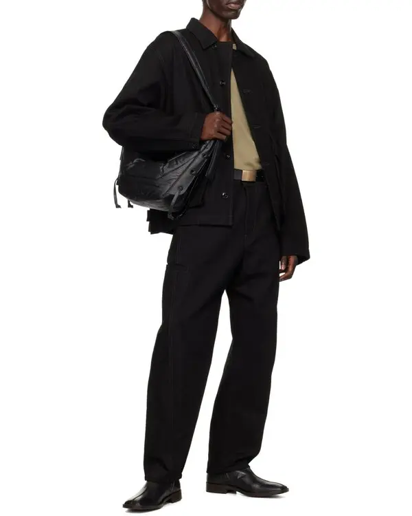 LEMAIRE Large Soft Game Bag - Black