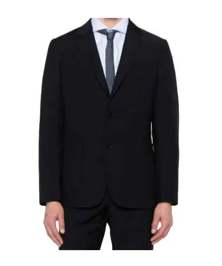 Zegna Long-sleeved Suit Jacket - Black