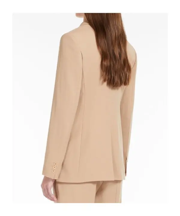 Max Mara Single-breasted Wool Blazer - Camel