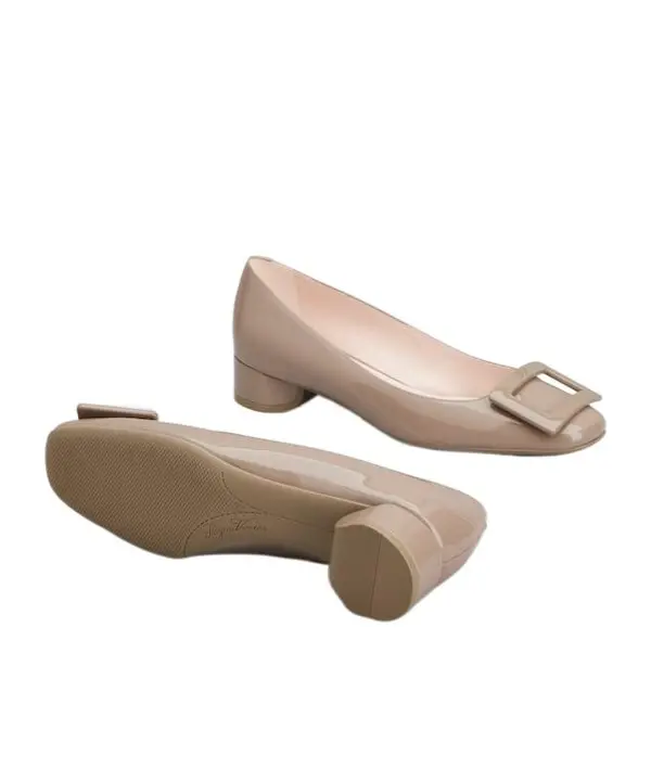 ROGER VIVIER Patent Leather Ballerinas With Painted Buckle