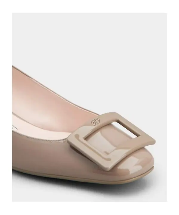 ROGER VIVIER Patent Leather Ballerinas With Painted Buckle