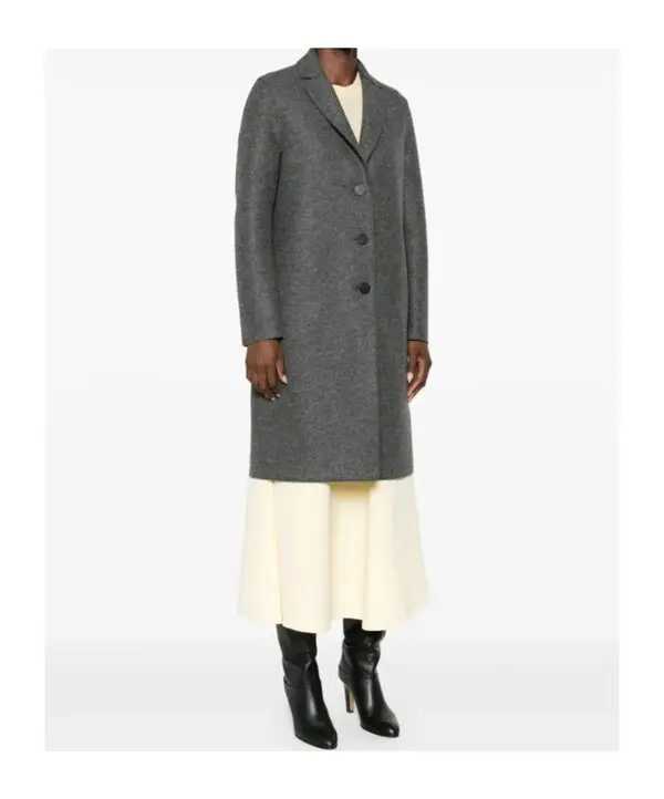 Harris Wharf London Buttoned Single-breasted Coat