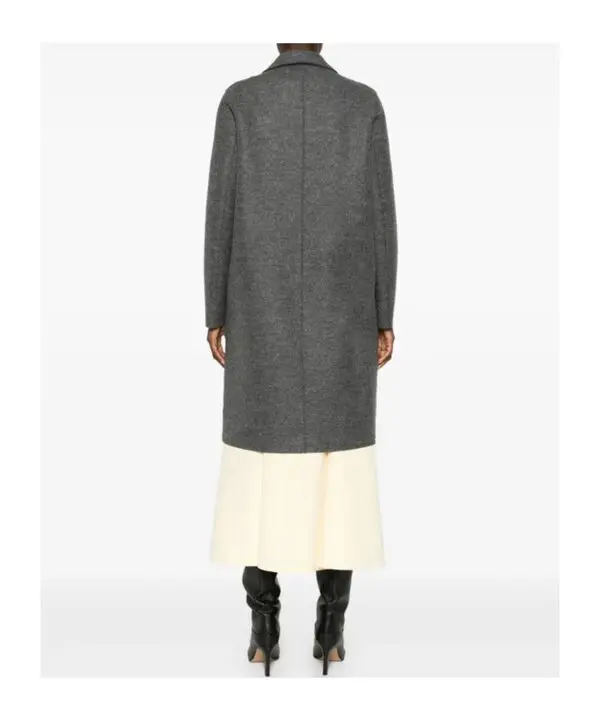 Harris Wharf London Buttoned Single-breasted Coat
