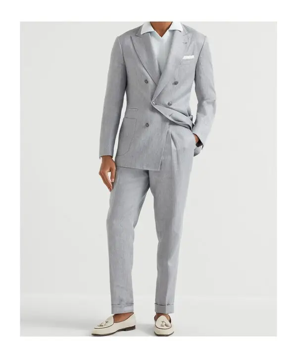 Brunello Cucinelli Fine-knitted Ribbed Polo Shirt