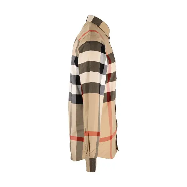 Burberry Checked Button-up Shirt - Beige