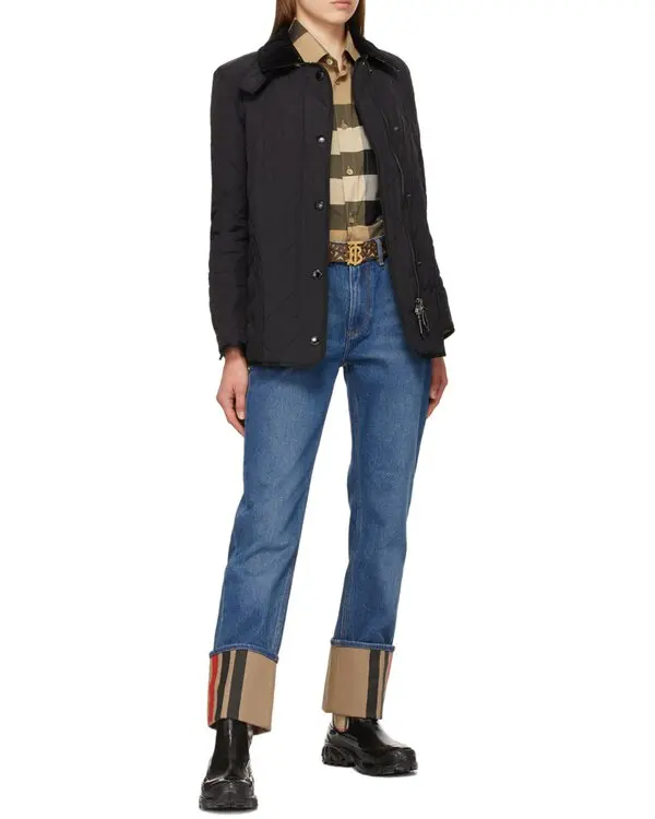 Burberry Checked Button-up Shirt - Nude