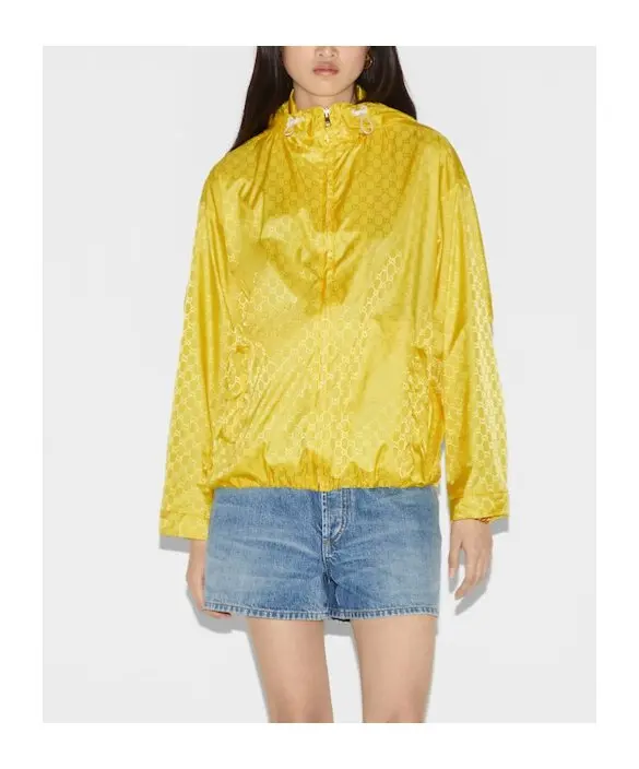 Gucci Gg Hooded Bomber Jacket