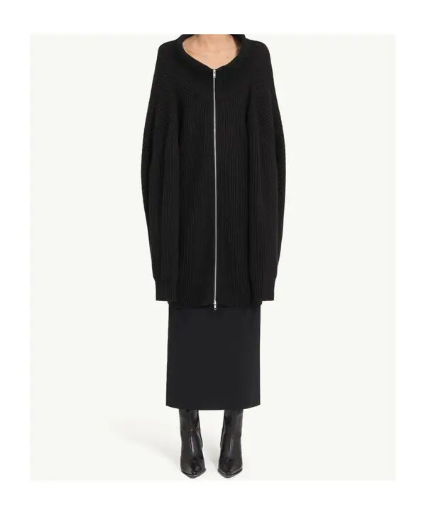 MAISON MARGIELA Ribbed Knit Cardigan Dress