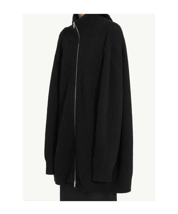 MAISON MARGIELA Ribbed Knit Cardigan Dress
