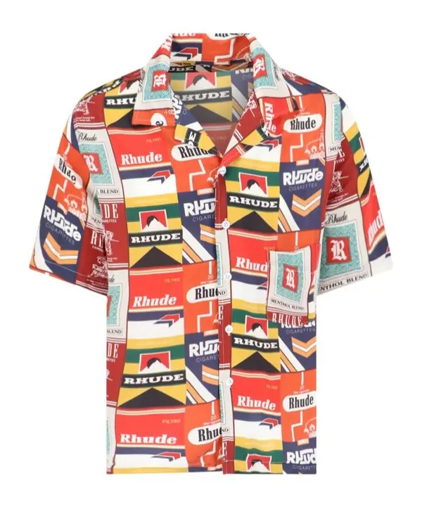Rhude Cigarette Printed Short-sleeved Shirt