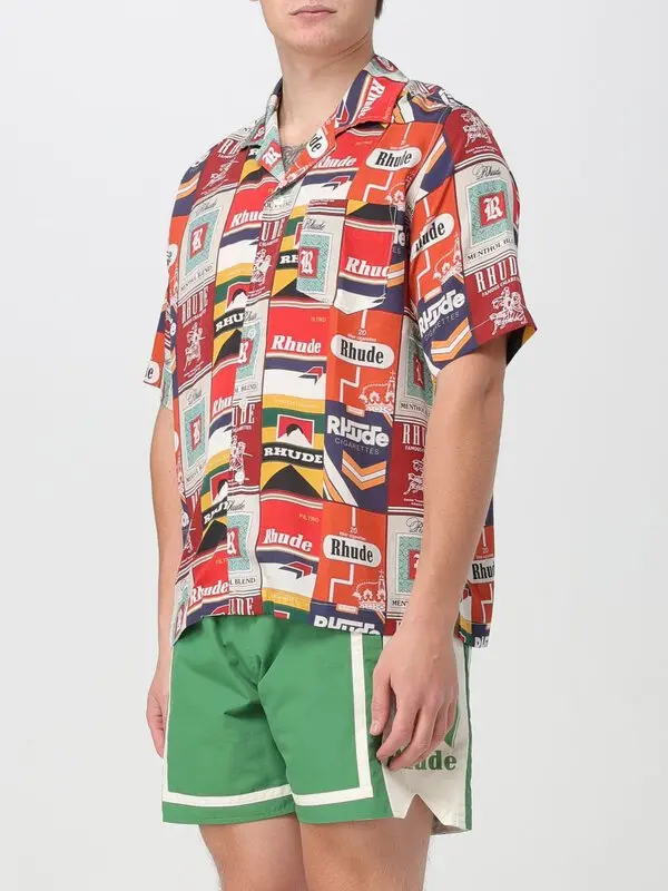 Rhude Cigarette Printed Short-sleeved Shirt
