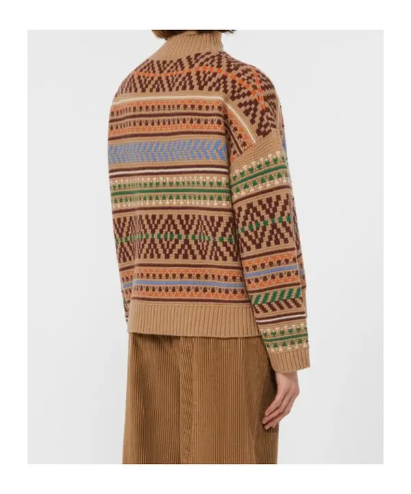 Max Mara Jacquard Crewneck Knitted Jumper