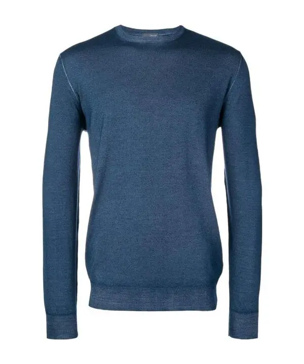 DRUMOHR Crew Neck Knitted Pullover - Blue