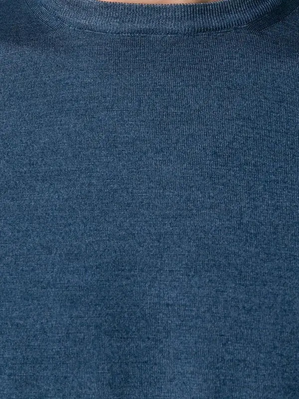 DRUMOHR Crew Neck Knitted Pullover - Blue