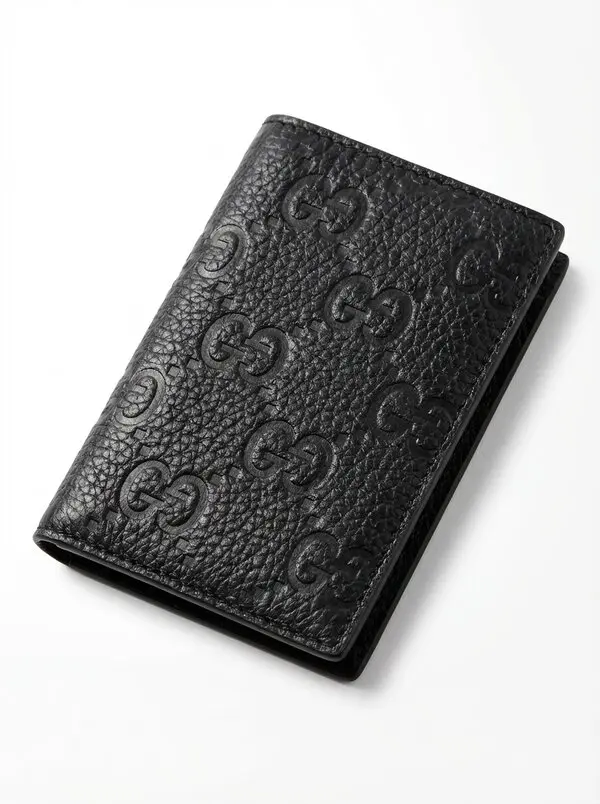 Gucci Imprint Long Card Case - Black