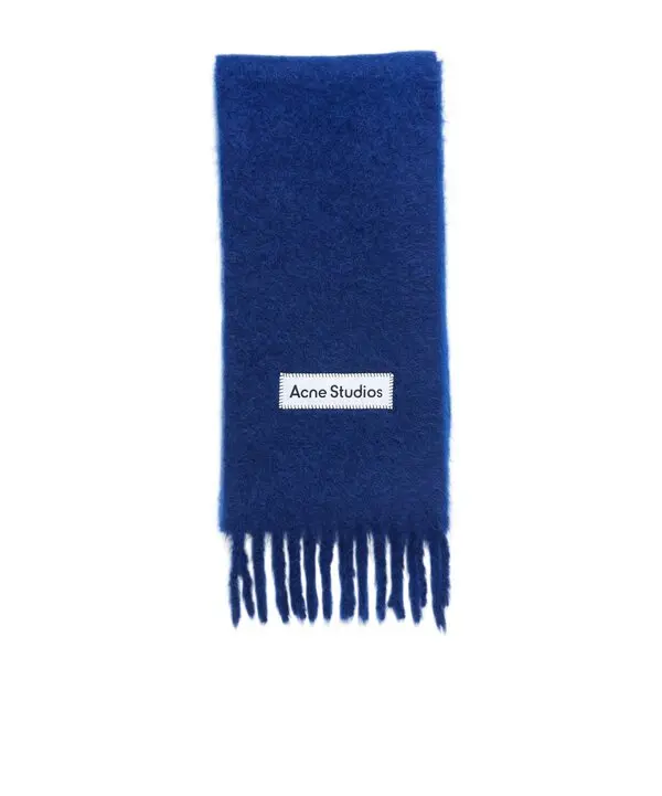 Acne Studios Fringed Scarf - Blue