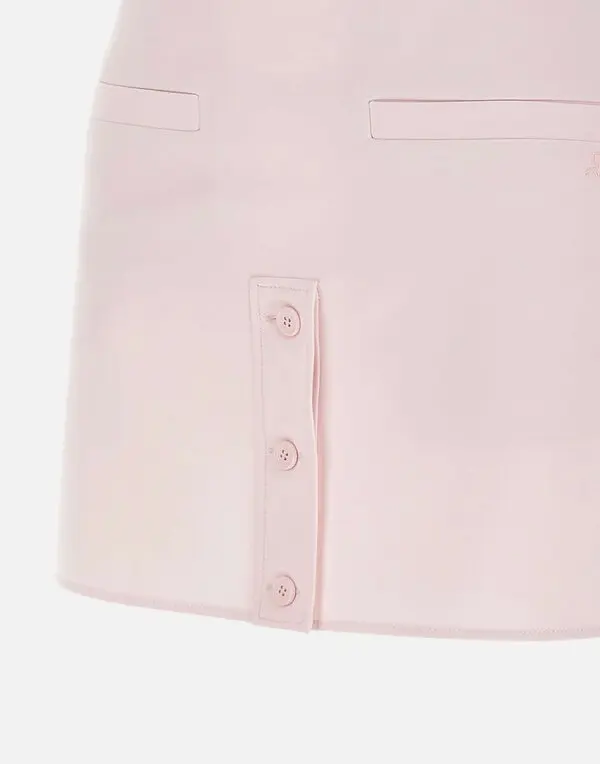 COURREGES Button-detailed Mini Skirt