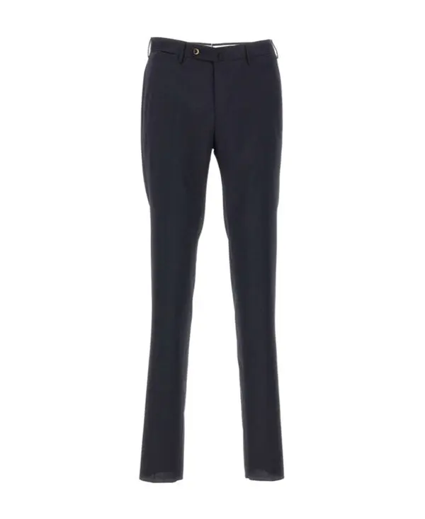 PT TORINO Straight Leg Tailored Trousers - Black