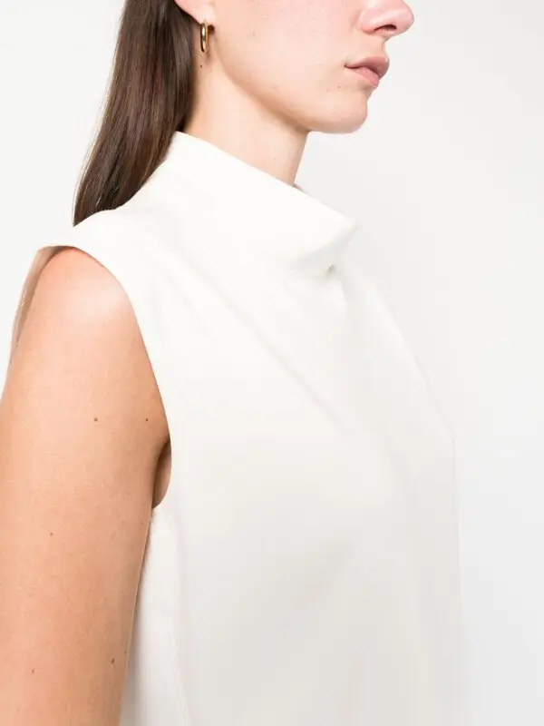 Theory Mock Neck Sleeveless Top