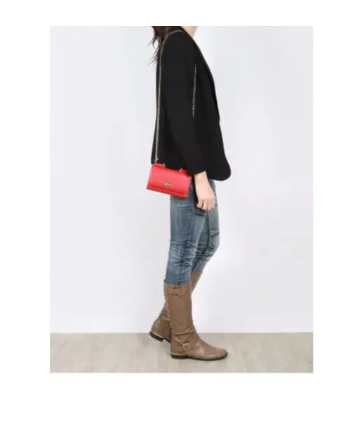 Dolce & Gabbana Leather Flap Shoulder Bag