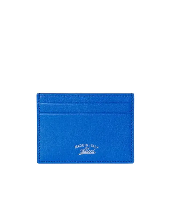 Gucci Lira Card Case - Bright Blue