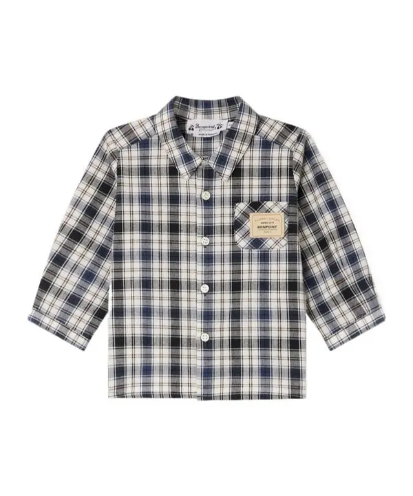 Bonpoint Checked Long-sleeve Shirt