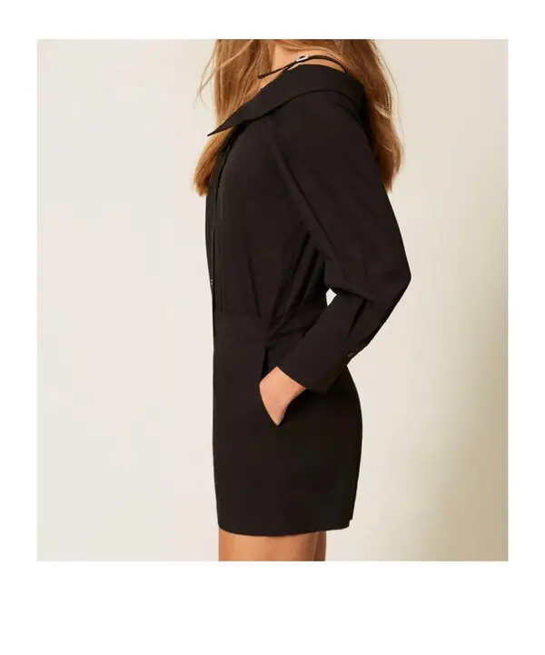 TWINSET Off-the-shoulder Buckle-strap Playsuit