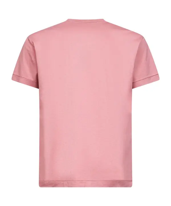 Stone Island Logo Patch Crewneck T-shirt - Pink