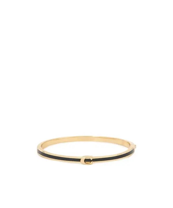 COACH Two-tone Hinged Bracelet - Yellow