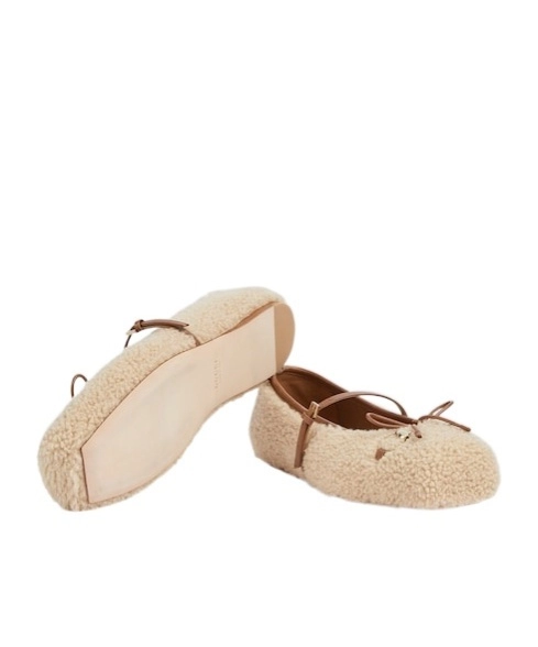 Gucci Horsebit Strap Ballet Flats - Light Beige