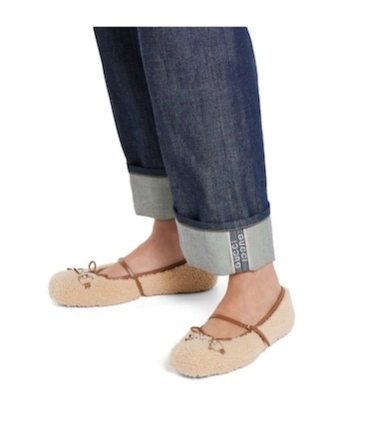 Gucci Horsebit Strap Ballet Flats - Light Beige