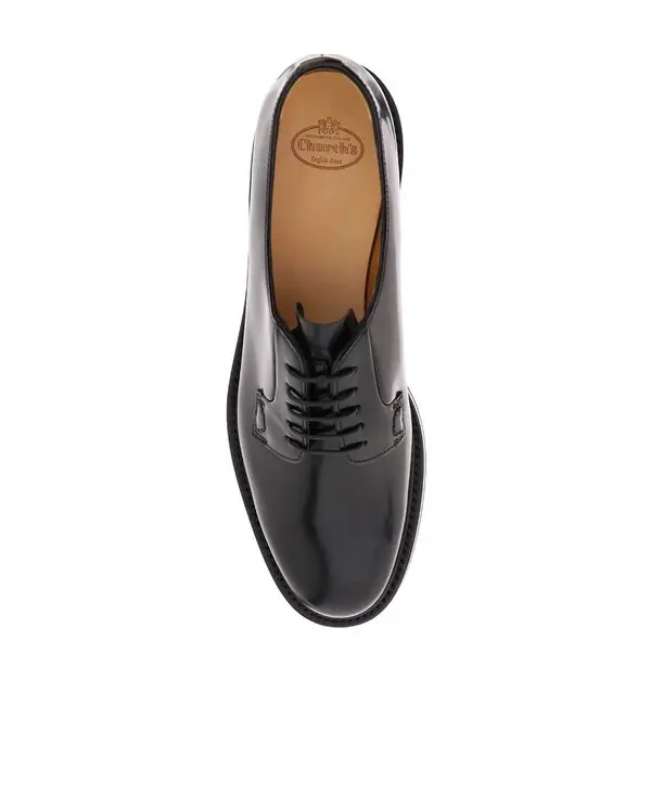 Church's Shannon Round Toe Derby Shoes - Black