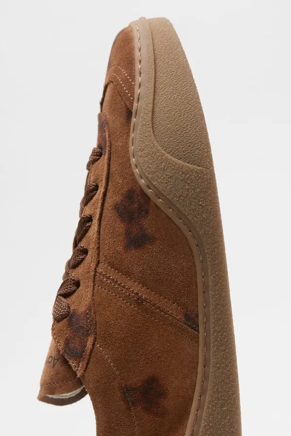Acne Studios Lace-up Low-top Sneakers With Teddy Bear Print