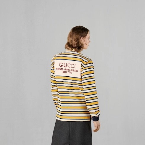 Gucci Striped Polo Shirt