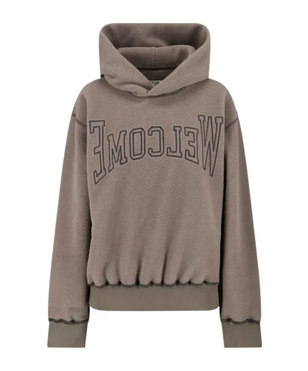 MAISON MARGIELA Long Sleeve Hoodie With Embroidery