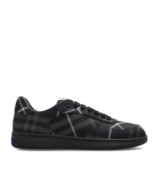 Burberry Checked Low-top Sneakers - Black