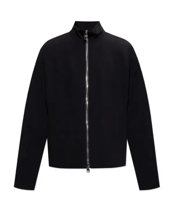 Alexander McQueen Stand Collar Zip Up Jacket