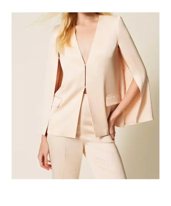 TWINSET Satin Cape Jacket