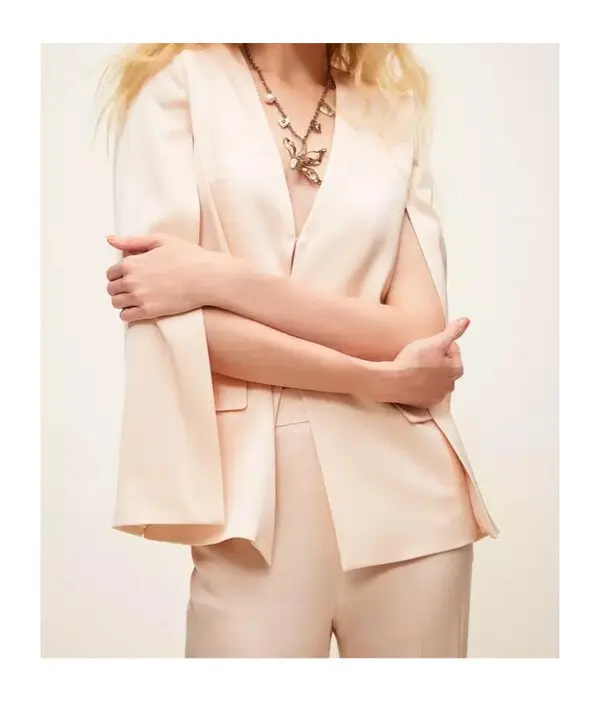 TWINSET Satin Cape Jacket