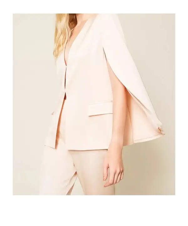 TWINSET Satin Cape Jacket