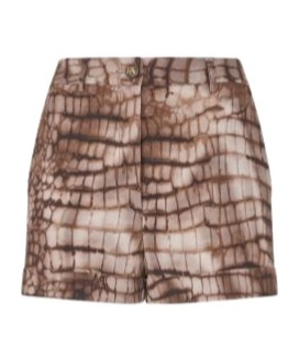 Elisabetta Franchi Printed Shorts - Cocoa