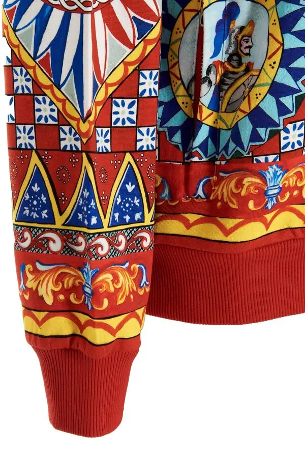 Dolce & Gabbana Carretto" Print Zip-up Hoodie