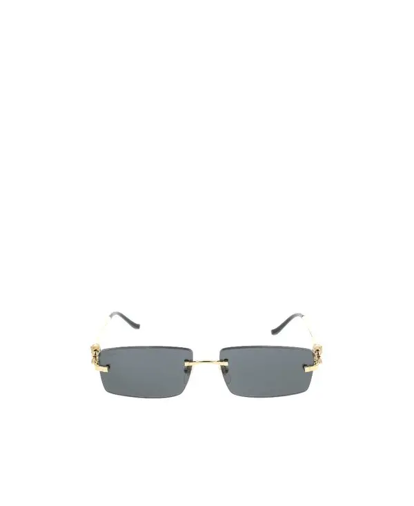 Cartier Rectangular Rimless Sunglasses