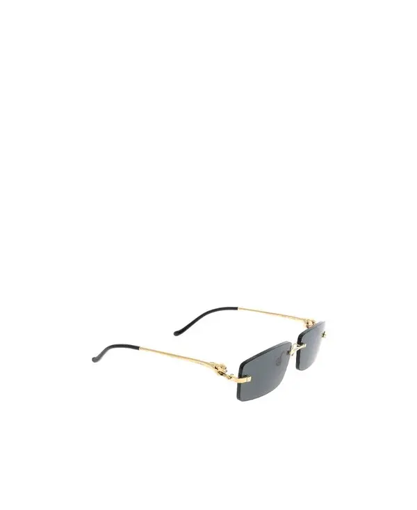 Cartier Rectangular Rimless Sunglasses